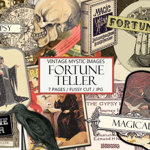 Magical Ephemera Bundle, Witch, Astronomy, Fortune Teller, Dark ...