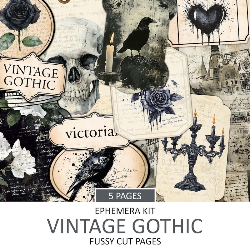 Antique Gothic Printables - Etsy
