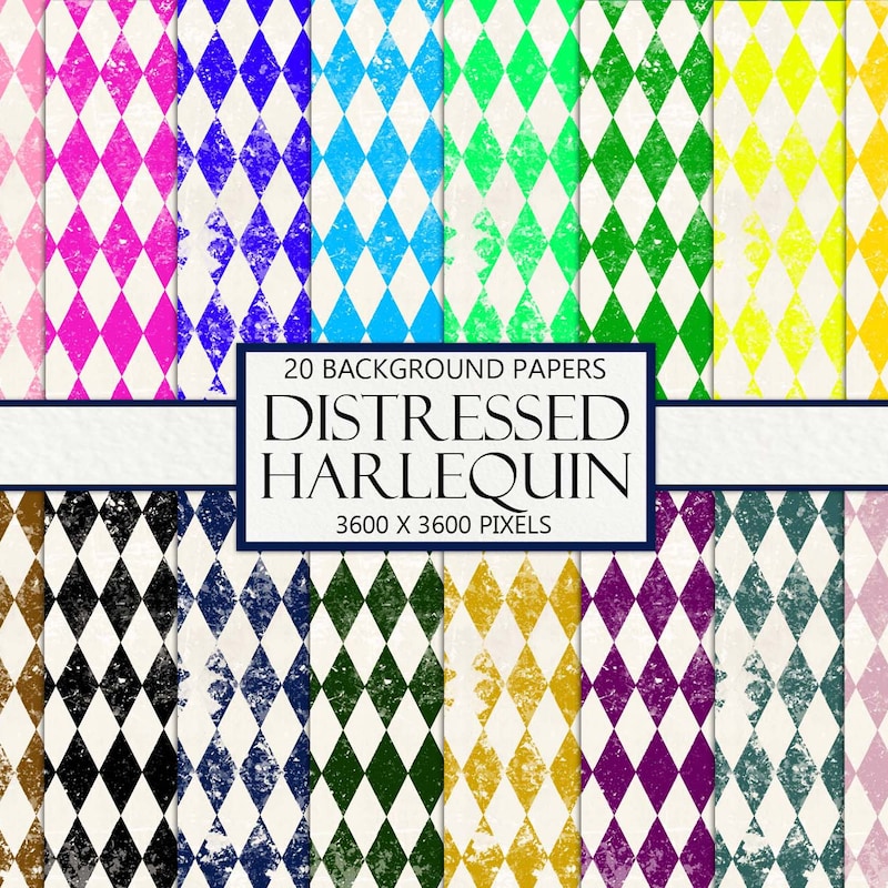 Harlequin Pattern - Etsy