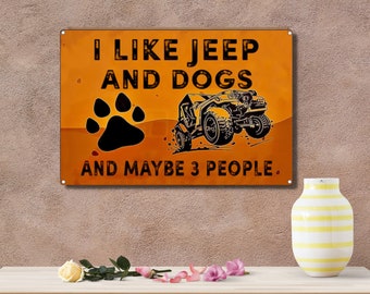 Metal Jeep Garage Signs - Etsy