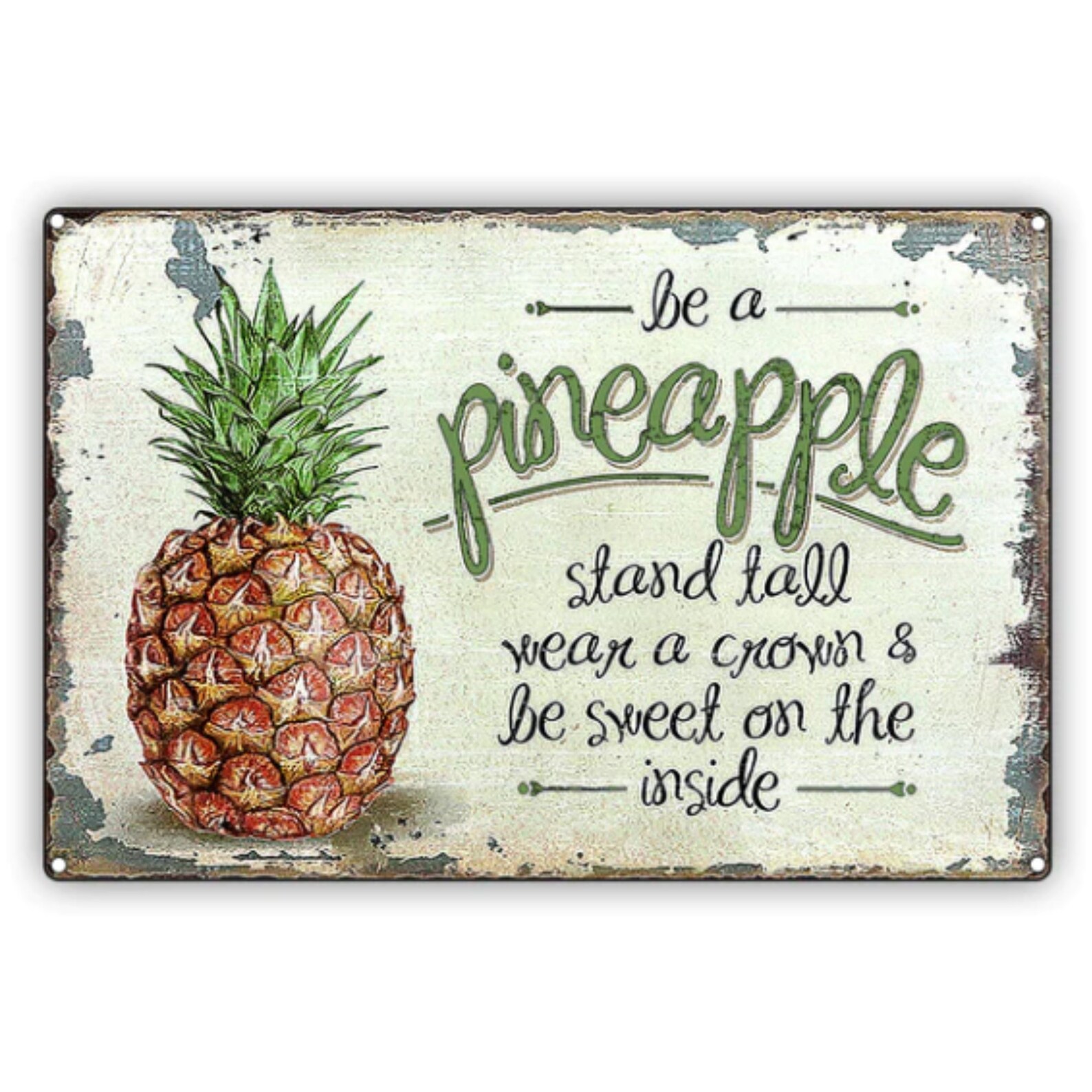 Be A Pineapple Stand Tall Wear A Crown & Be Sweet on the - Etsy