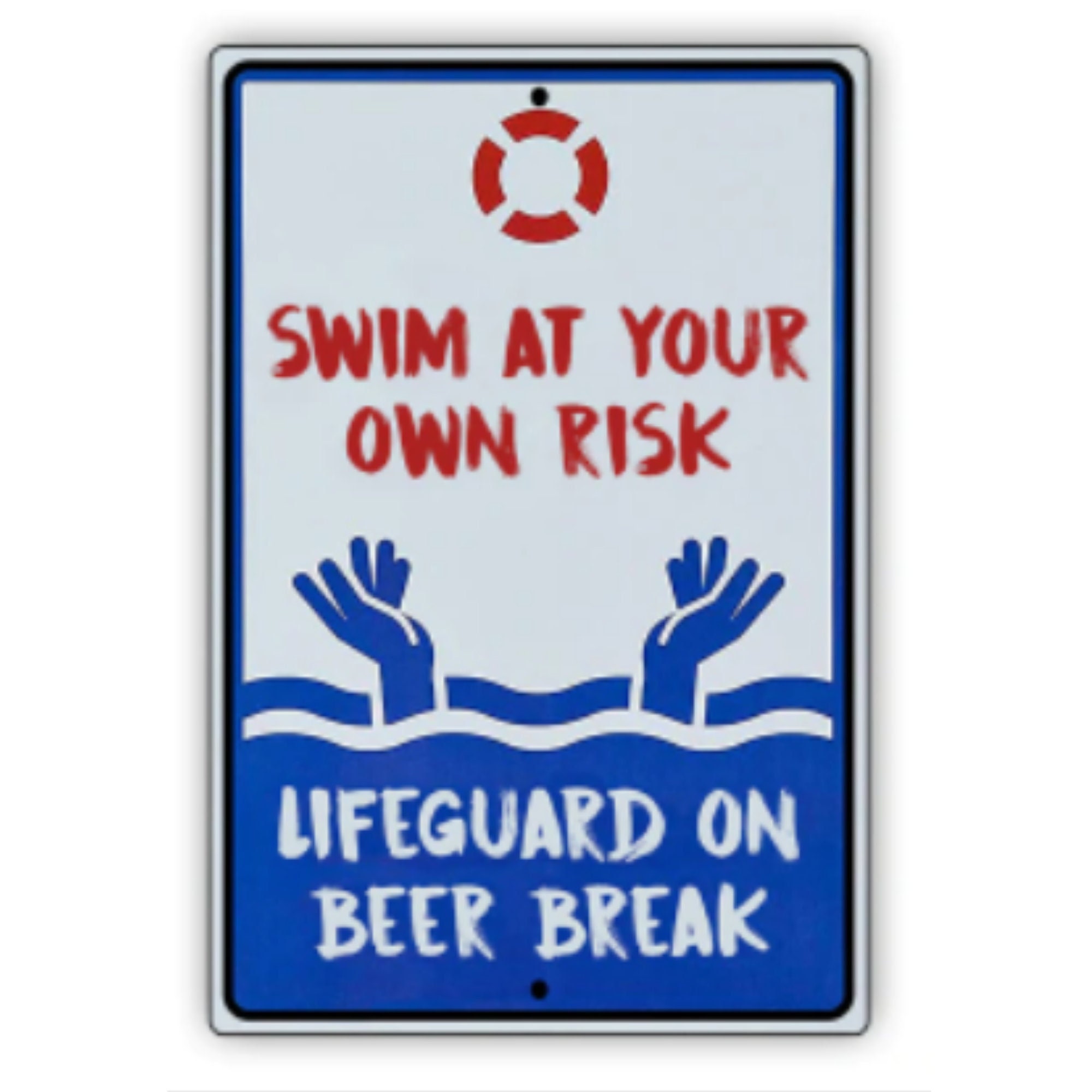 Swim at Your Own Risk Restriction Rectangle Sign - Etsy
