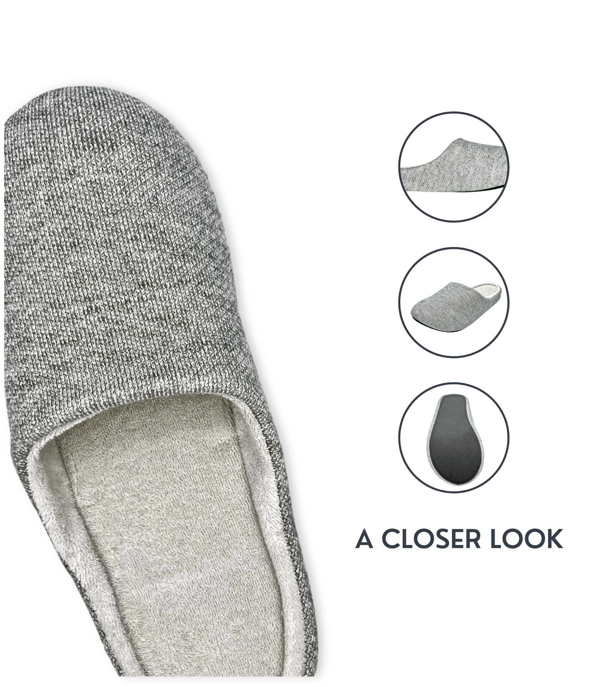 Indoor Slippers Memory Foam Washable Classic Fabric Home Shoes - Etsy