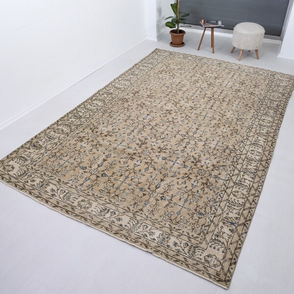 Neutral Persian Rug - Etsy