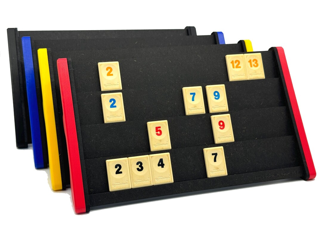 Set of 4 Rummikub Extension/stand for Game Pieces Black - Etsy