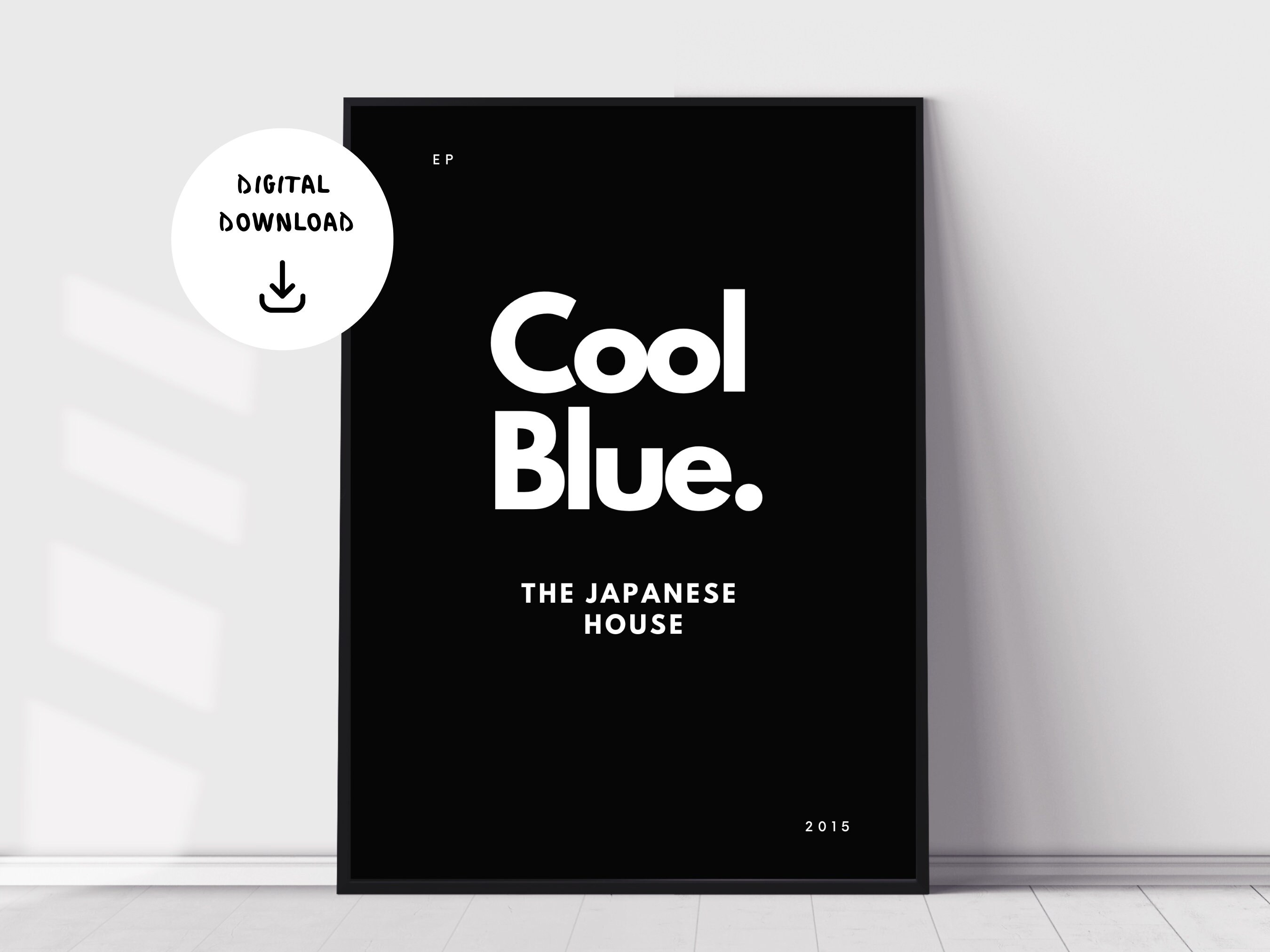 The Japanese House, Cool Blue, Music Wall Print, Minimal Music Poster ...