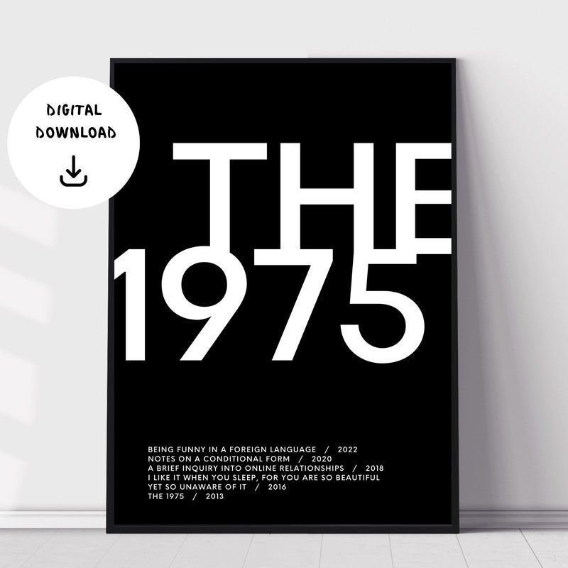 The 1975 Poster - Etsy