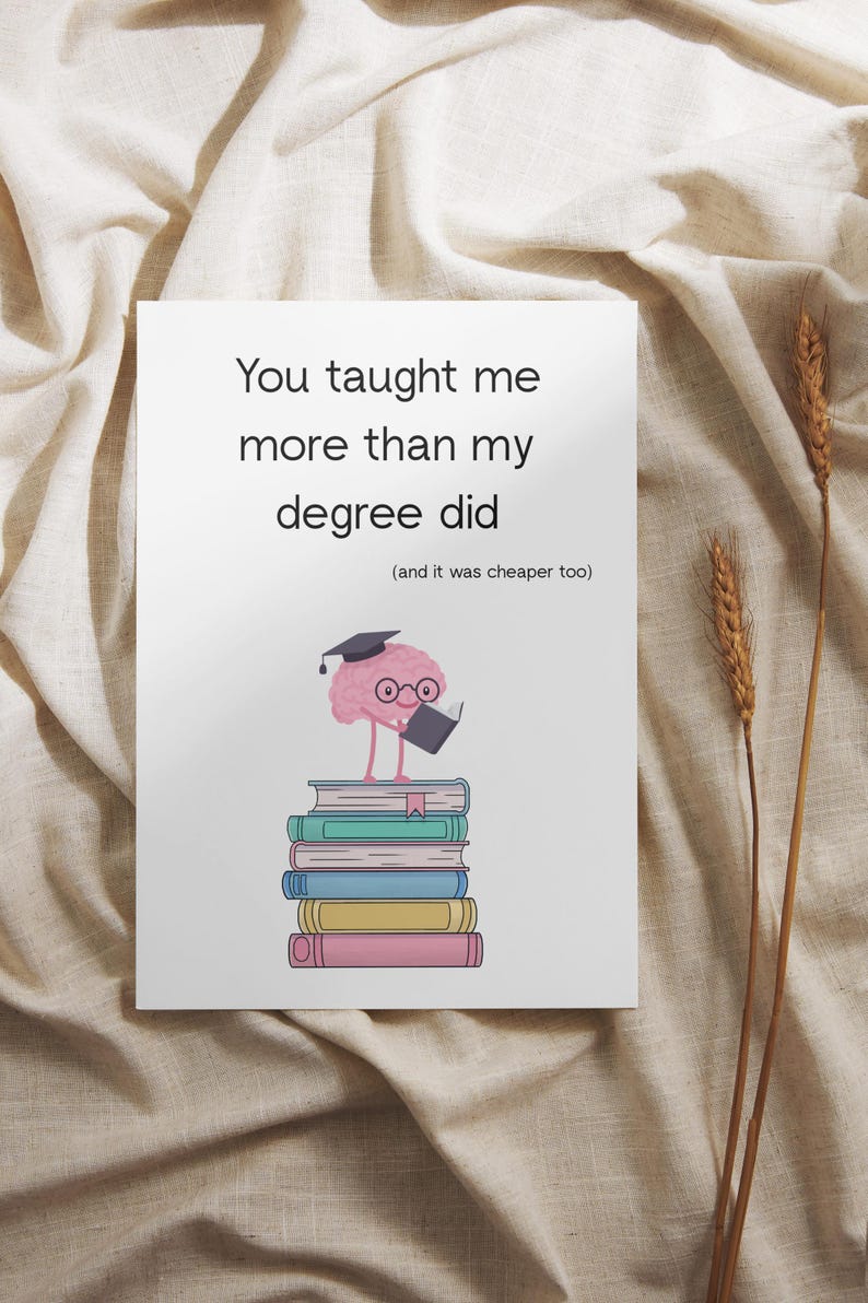 You Taught Me More Than My Degree Did • Psychology Supervisor Thank You ...