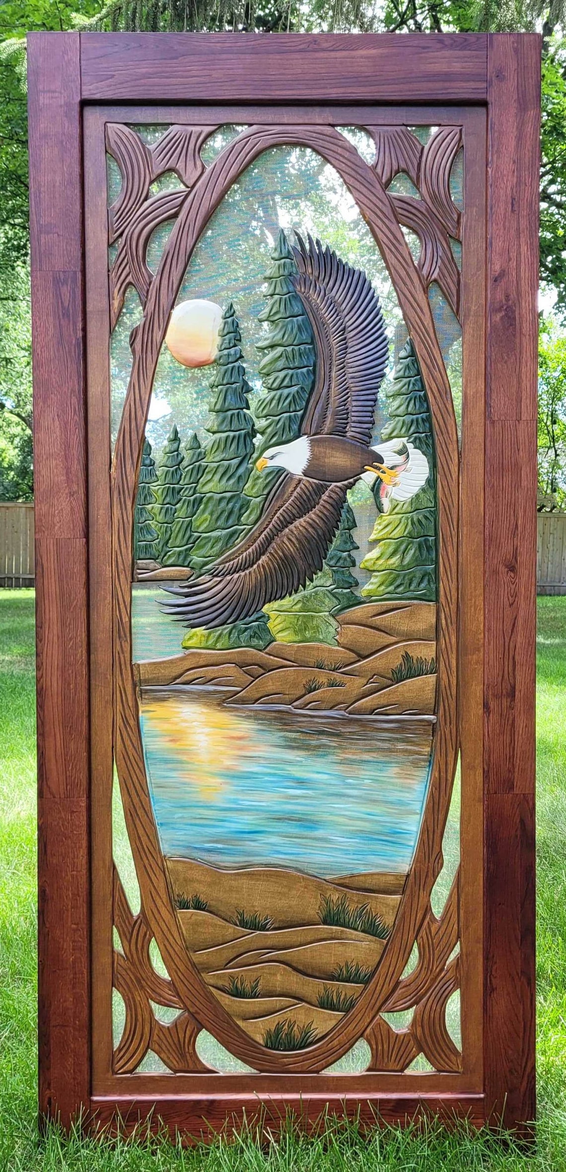 Eagle Screen Door Handmade Screen Door Handcrafted Eagle - Etsy