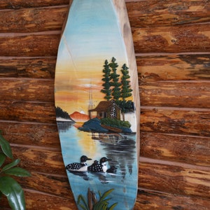 Loon Family Wood Wall Art, Loon Family Wood Art, Loon Family Intarsia ...