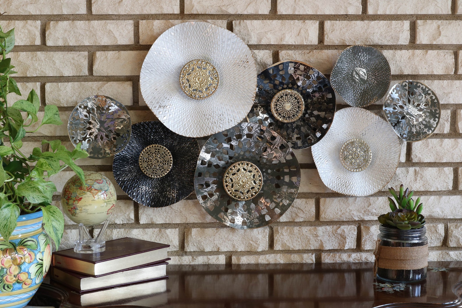 Metal Disc Pads Wall Accent Metal Disc Pads Wall Décor Metal | Etsy