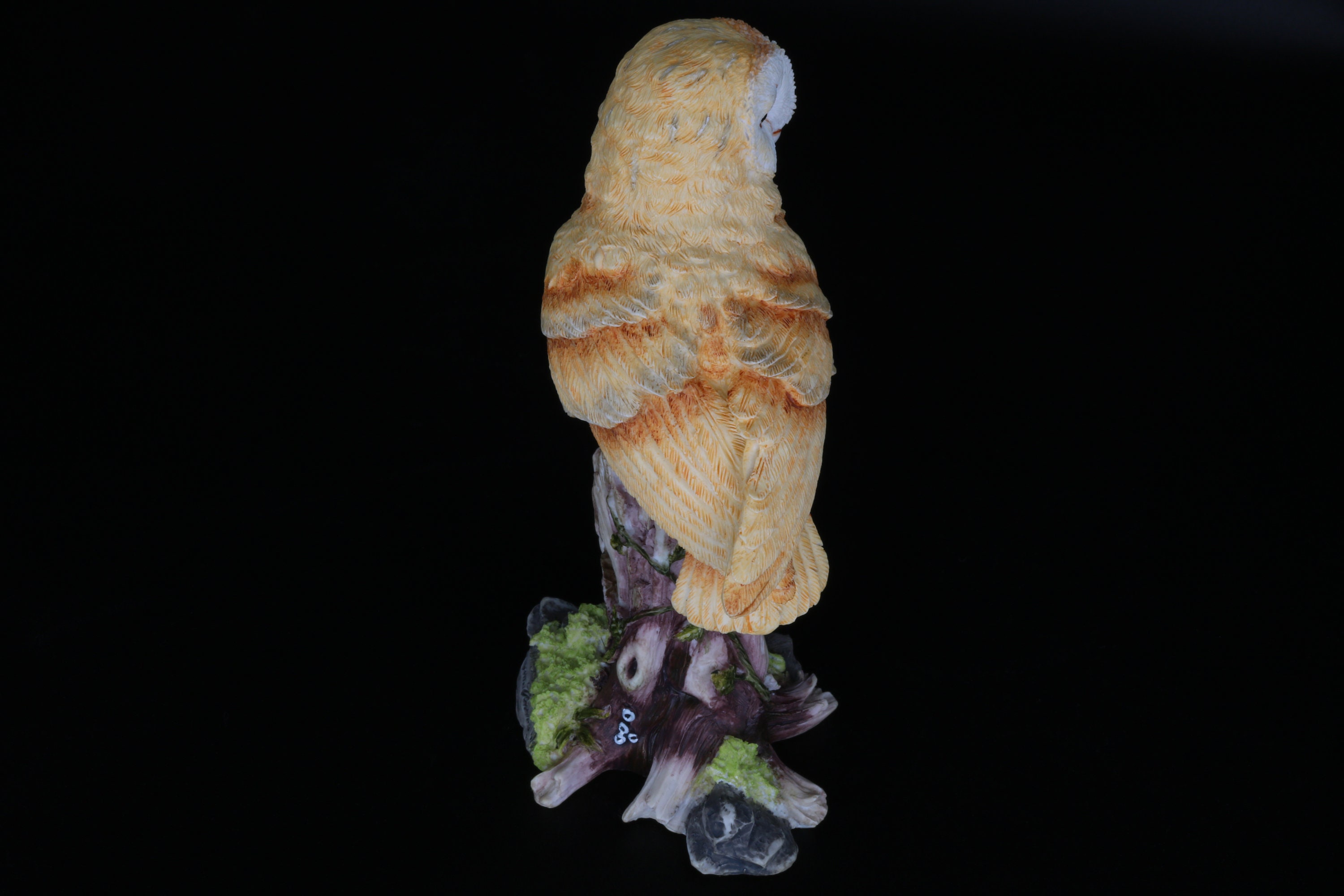 Handmade Barn Owl, Barn Owl on Tree Branch, Barn Owl Statue, Barn Owl ...