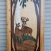 Deer Pine Door, Handmade Deer Pine Door, Handcrafted Pine Door, Wolf ...