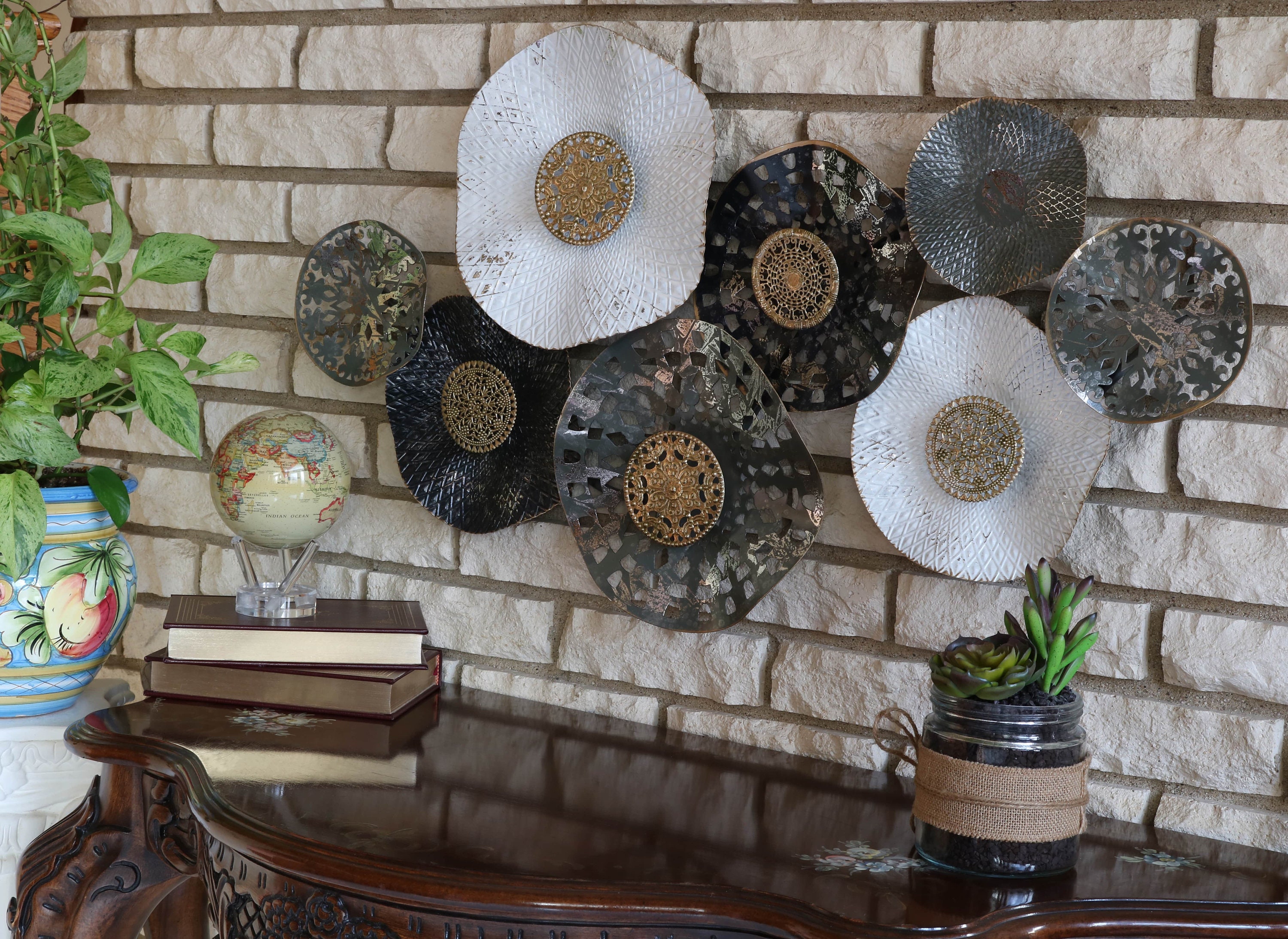 Metal Disc Pads Wall Accent Metal Disc Pads Wall Décor Metal | Etsy