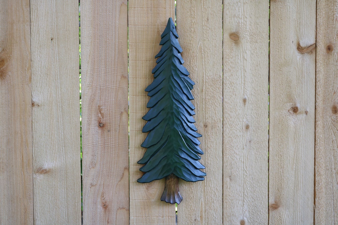 Large Handmade Wooden Pine Tree, Handcrafted Wooden Pine Tree ...