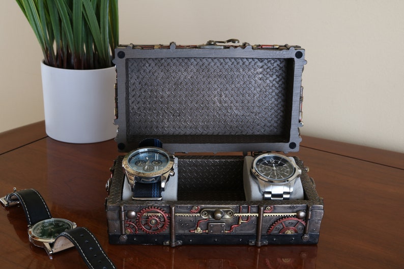 Handmade Steampunk Storage Box, Steampunk Jewelry Box, Retro Futuristic ...