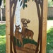 Deer Pine Door, Handmade Deer Pine Door, Handcrafted Pine Door, Wolf ...