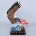 Bald Eagle Flying With Flag, Bald Eagle With Flag, Bald Eagle Flying ...