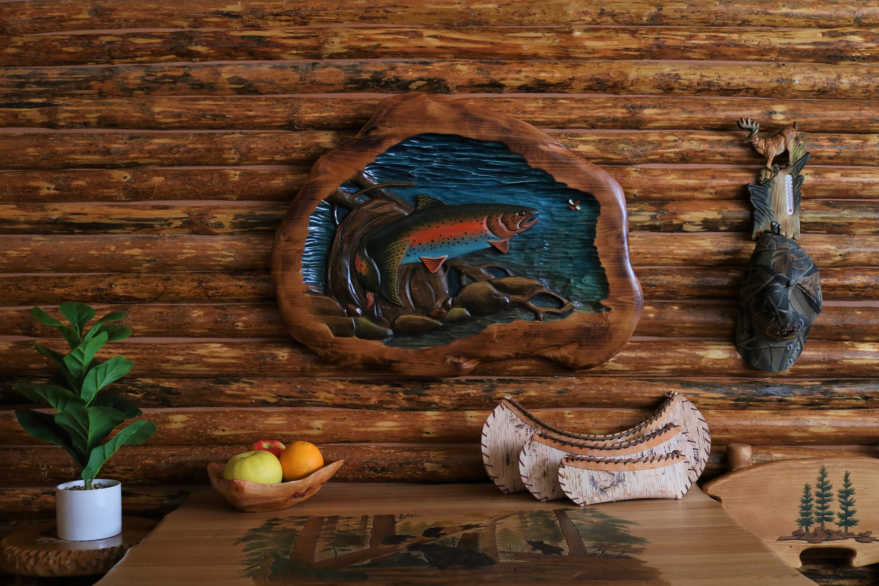 Rainbow Trout Full Size Intarsia Wall Art, Rainbow Trout Full Size ...