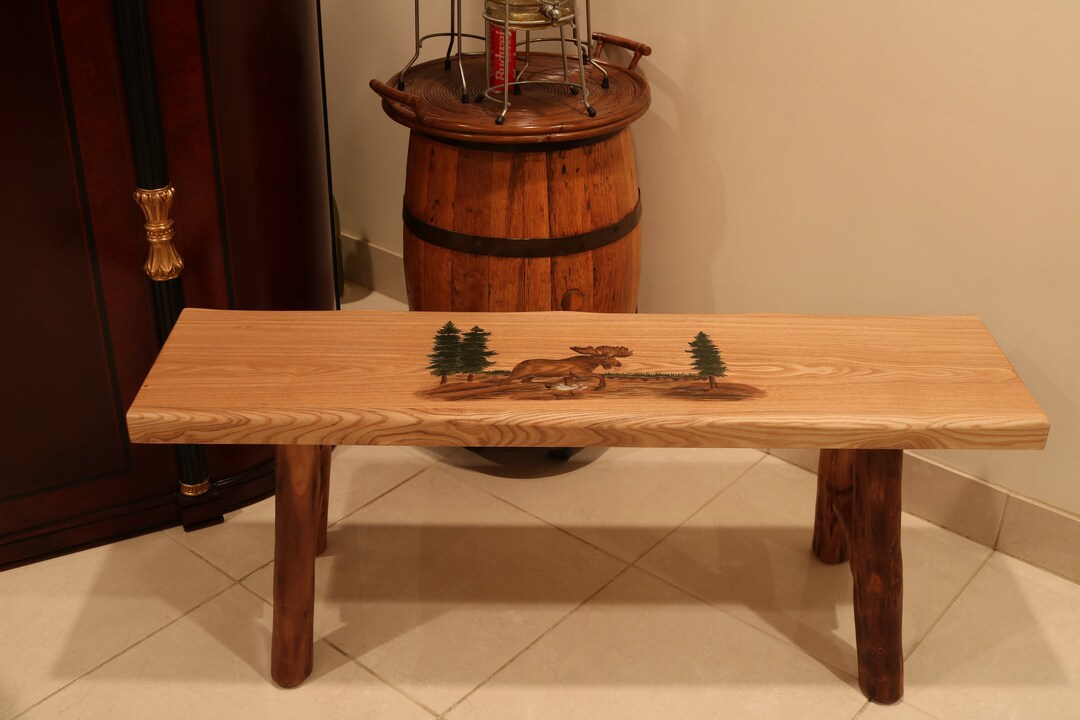 Walking Moose Bench, Moose Bench Cabin Décor, Moose Bench Home Décor ...