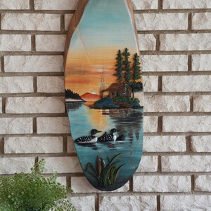Loon Family Wood Wall Art, Loon Family Wood Art, Loon Family Intarsia ...