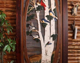 Bird Screen Door Bird Pine Screen Door Handmade Bird Screen - Etsy