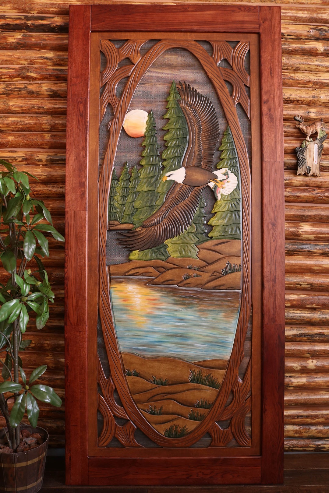 Eagle Screen Door, Handmade Screen Door, Handcrafted Eagle Screen Door ...
