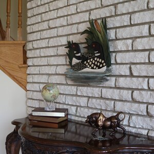 Two Loons Intarsia Wood Wall Art, Two Loons Intarsia Wood Art, Two ...