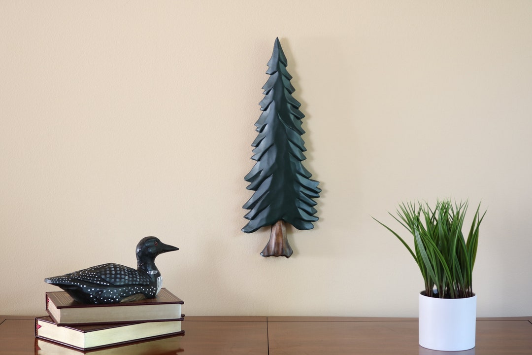 Small Handmade Wooden Pine Tree, Handcrafted Wooden Pine Tree ...