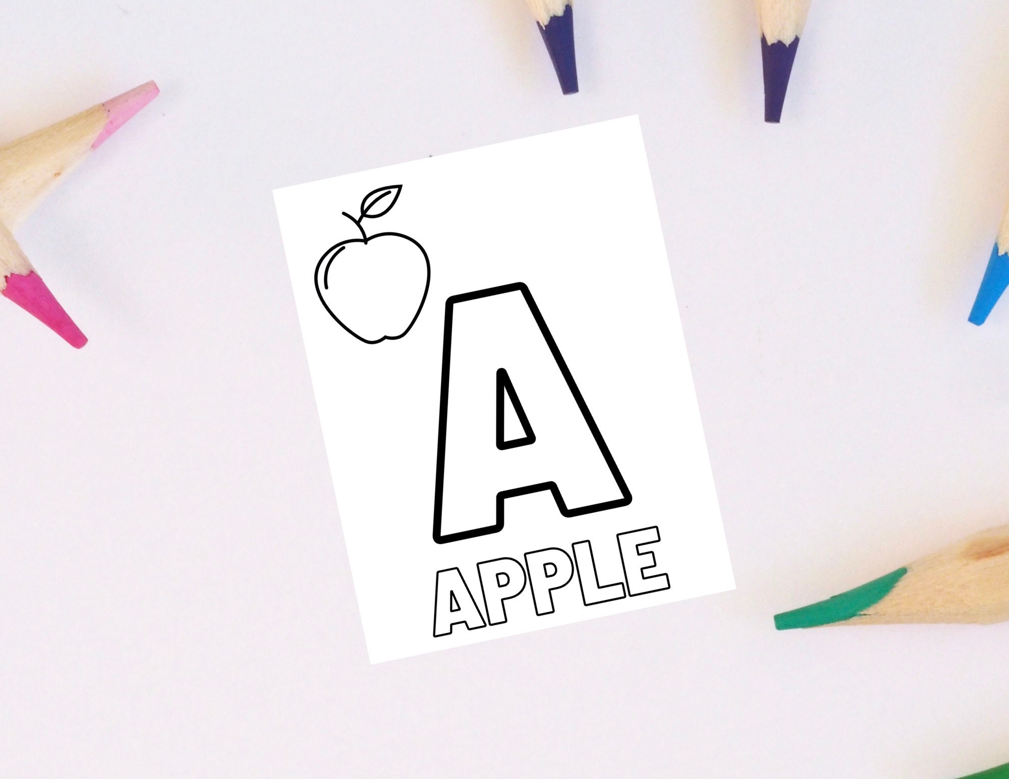 Abc Coloring Pages | Etsy