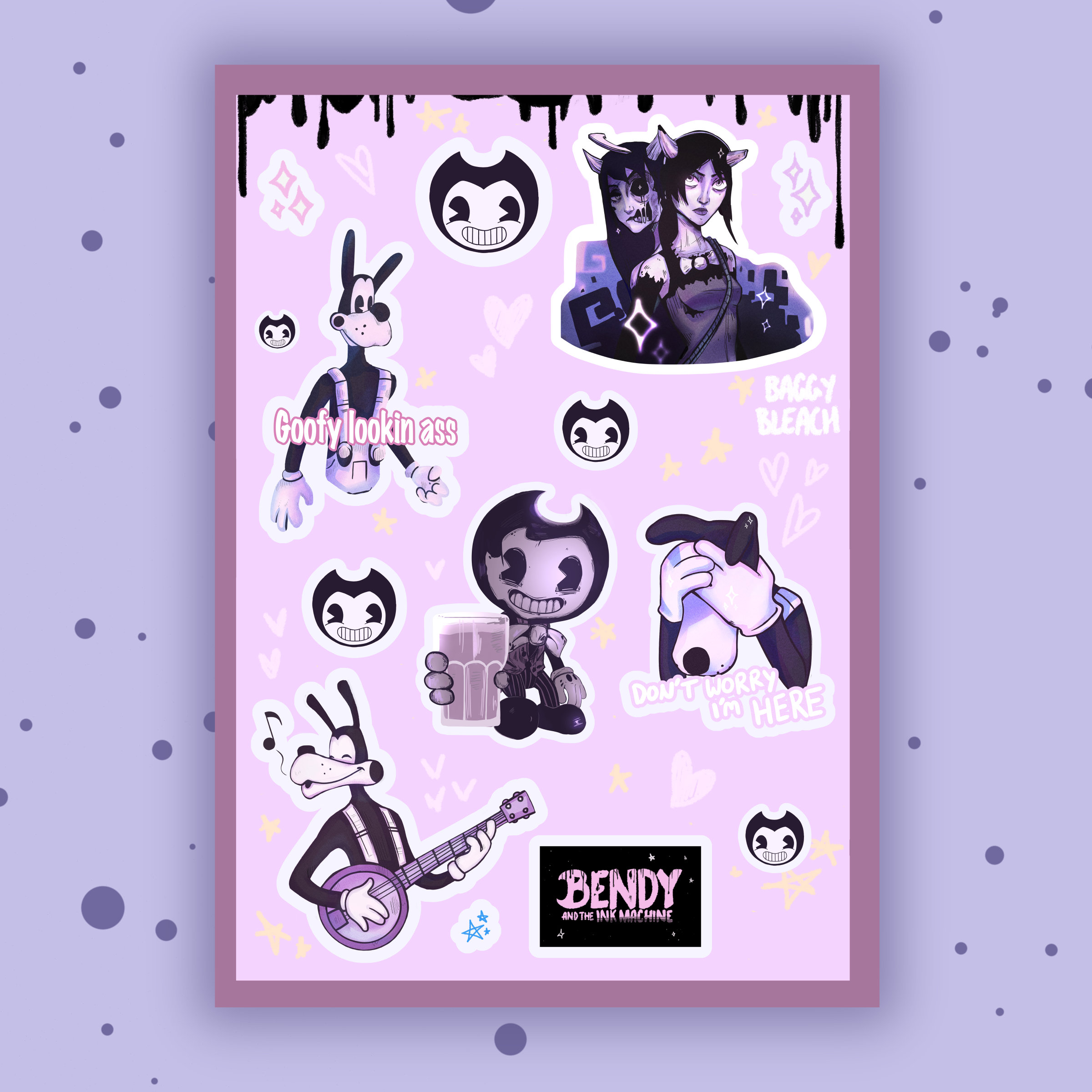 Bendy and the Ink Machine Stickers Sheet Planner Bullet Journal ...