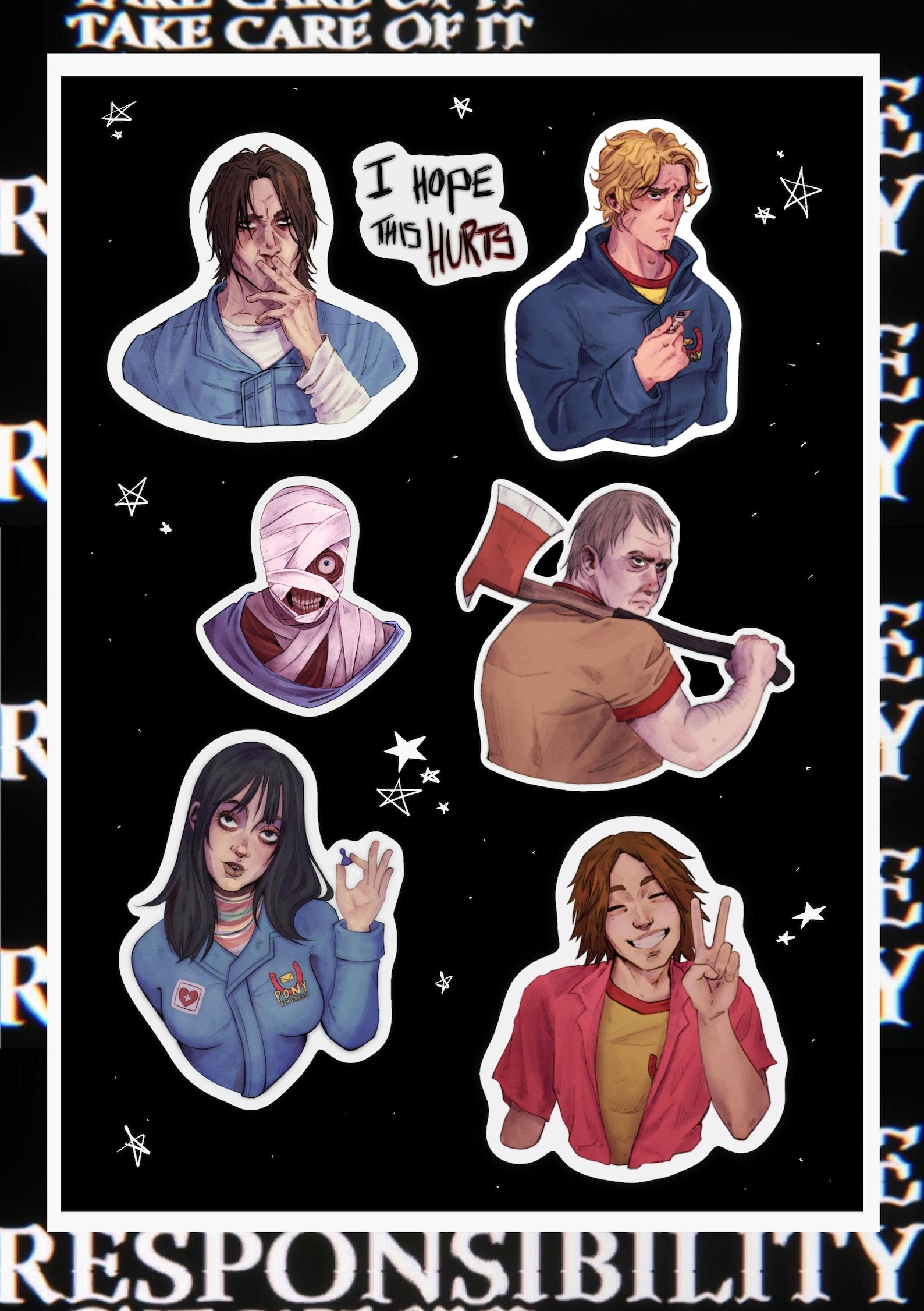 MOUTHWASHING STICKERS - Etsy