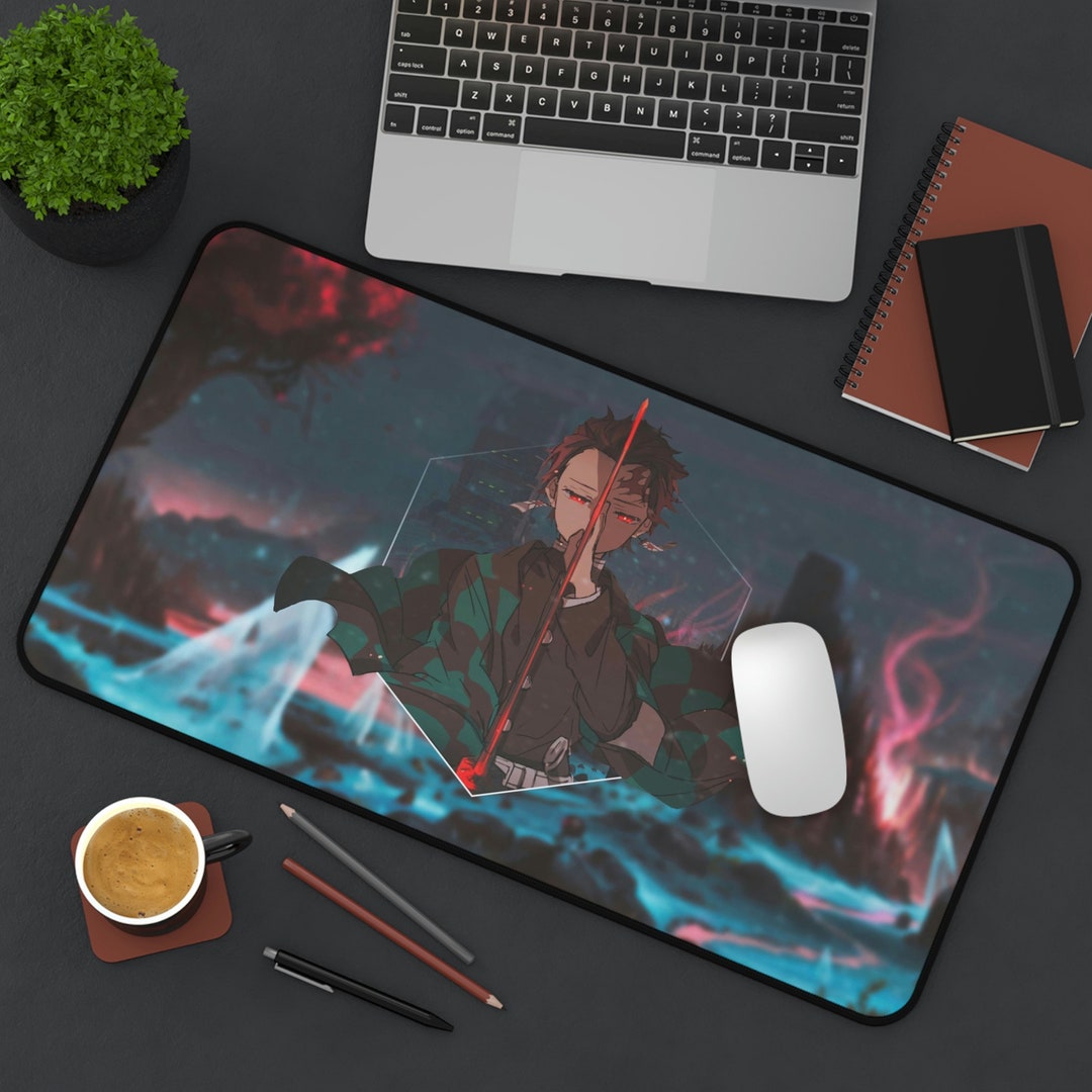 Demon Slayer Tanjiro Gaming Mouse Pad MTG Card Mat Desk Mat - Etsy