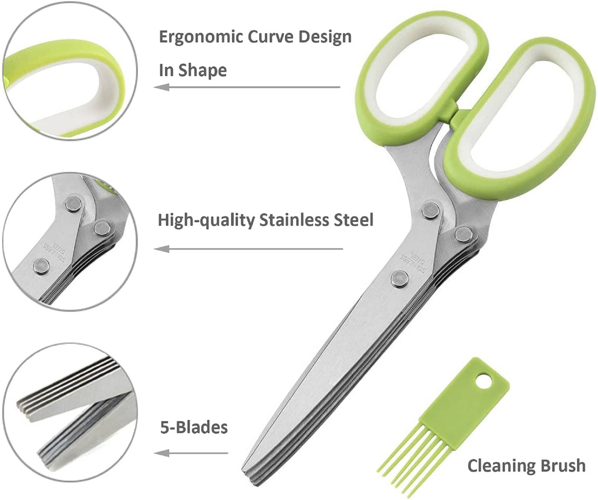 Brytex Herb Scissors Stainless Steel Multipurpose Cutter Cilantro ...