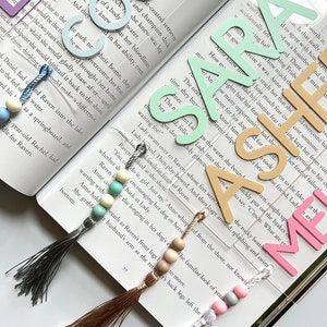 Handmade Bookmark, Personalized Name Acrylic Bookmark, Bookmark With ...