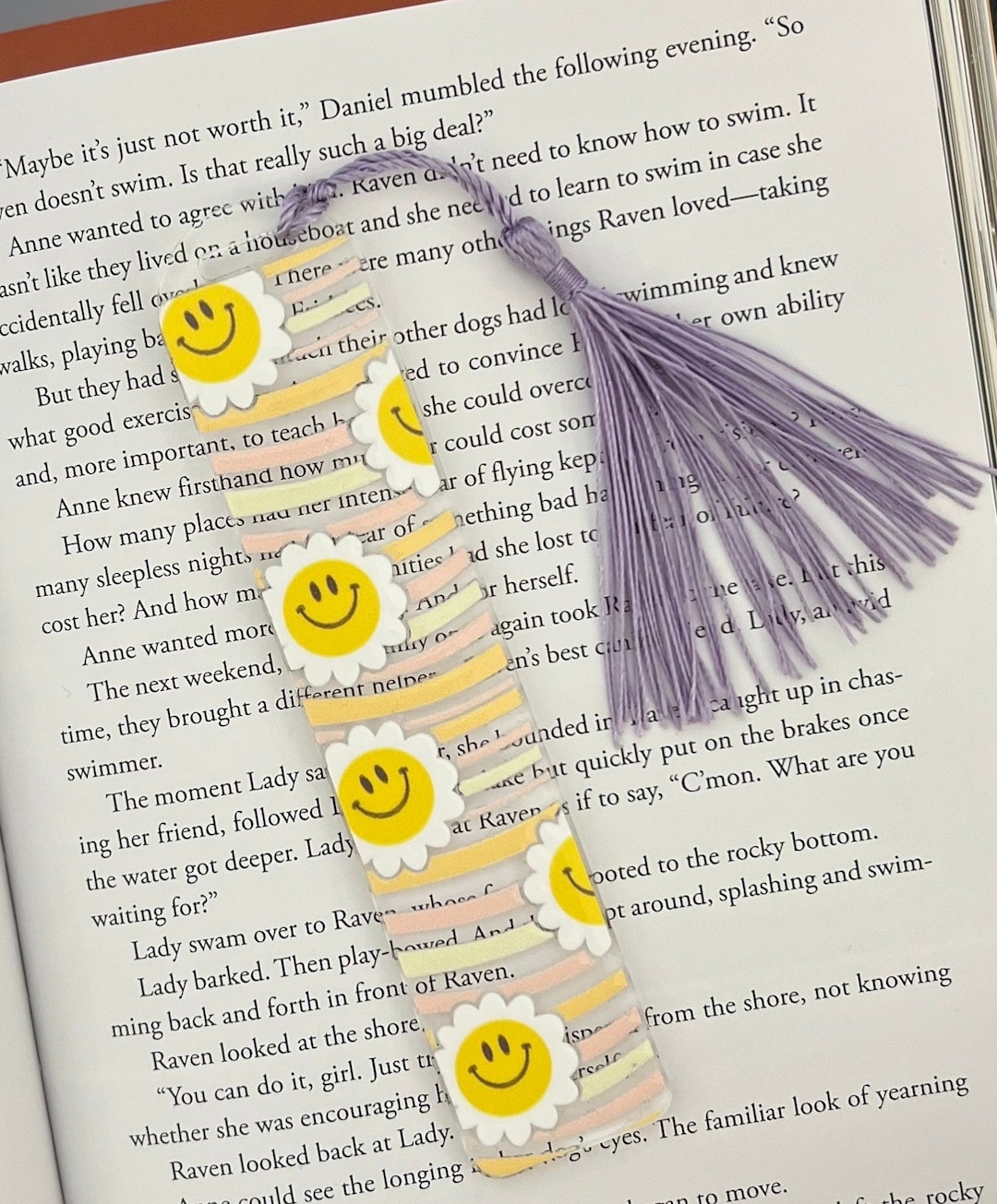 Pastel Sunshine Smiles Bookmark, Acrylic Bookmark, Gifts for Book ...