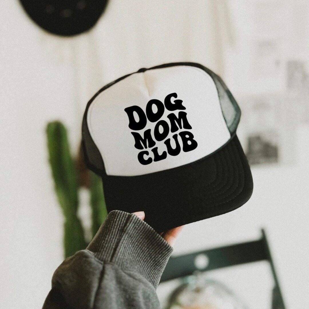 Dog Mom Club Trucker Hat Trucker Hats Accessories Vintage Retro Dog Mama Dog Lovet Mothers Day ...