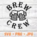Brew Crew SVG Instant Download File Brew Crew Cutting File | Etsy