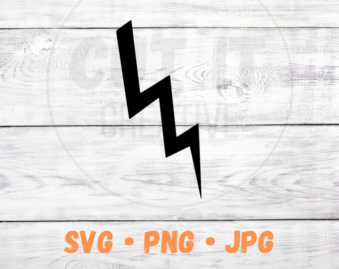 Lightning SVG Instant Download File, Lightning Bolt SVG - Etsy