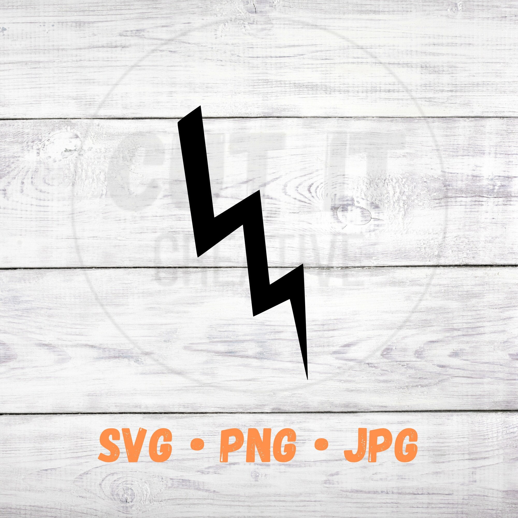 Lightning SVG Instant Download File, Lightning Bolt SVG - Etsy