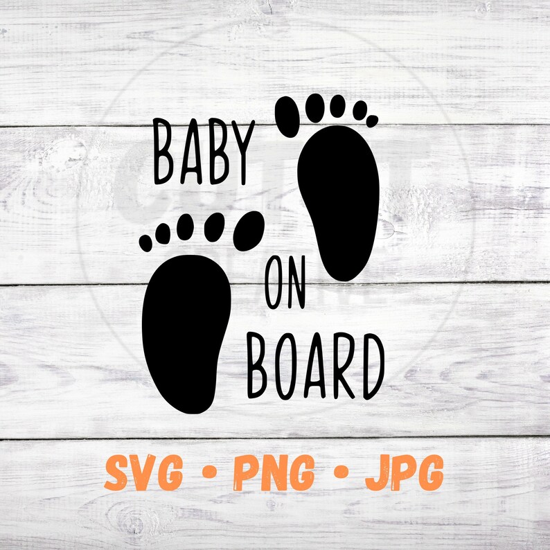 Baby on Board SVG Instant Download File - Etsy