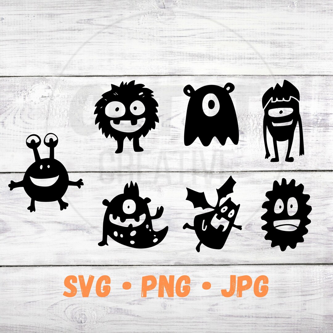 Monster Bundle SVG Instant Download File - Etsy