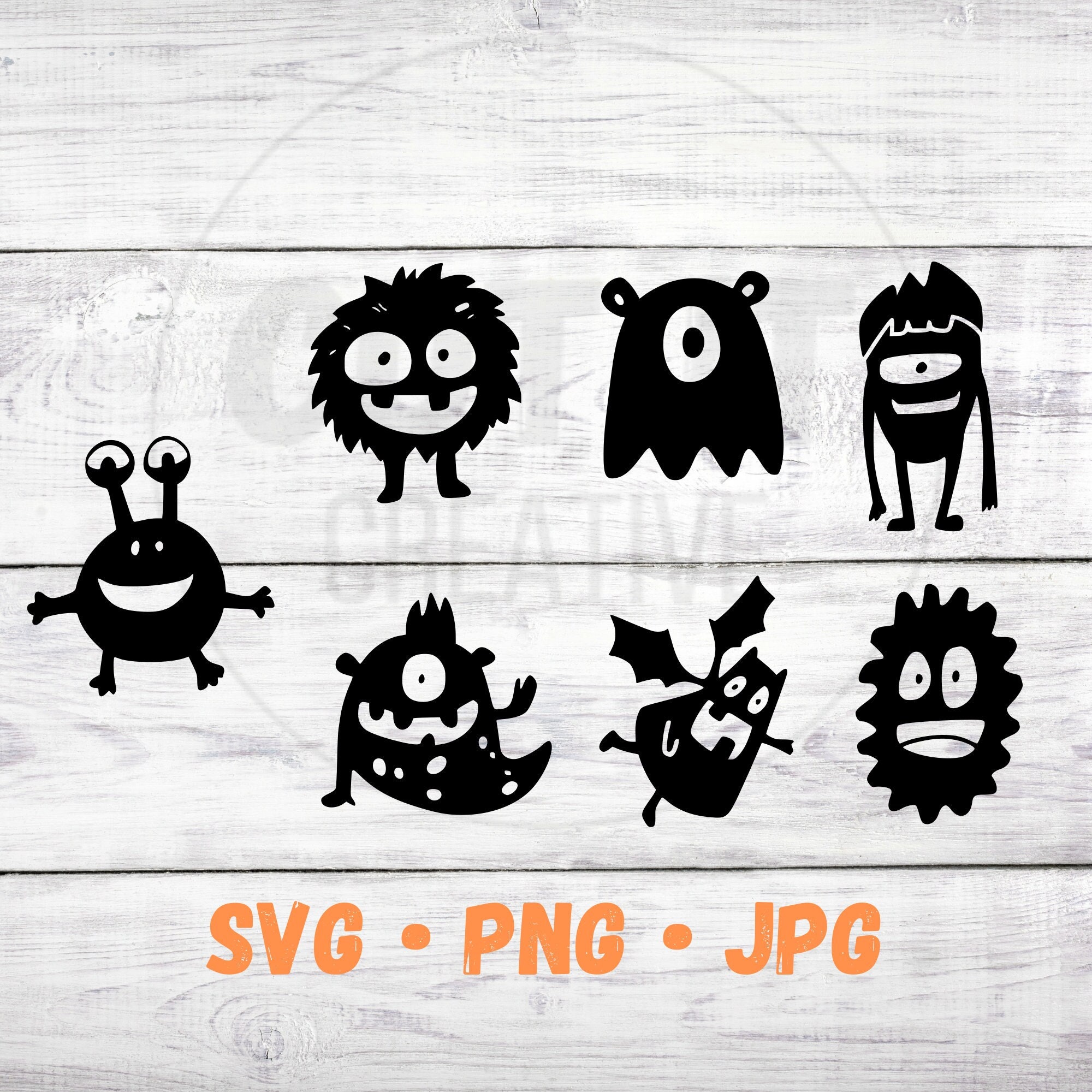 Monster Bundle SVG Instant Download File - Etsy