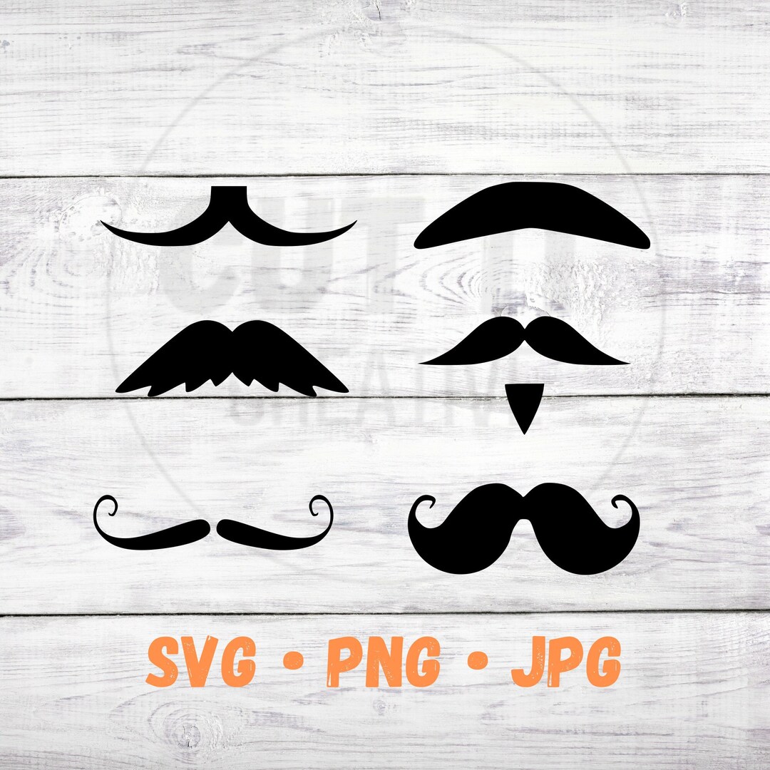 Moustache Bundle SVG Instant Download File - Etsy