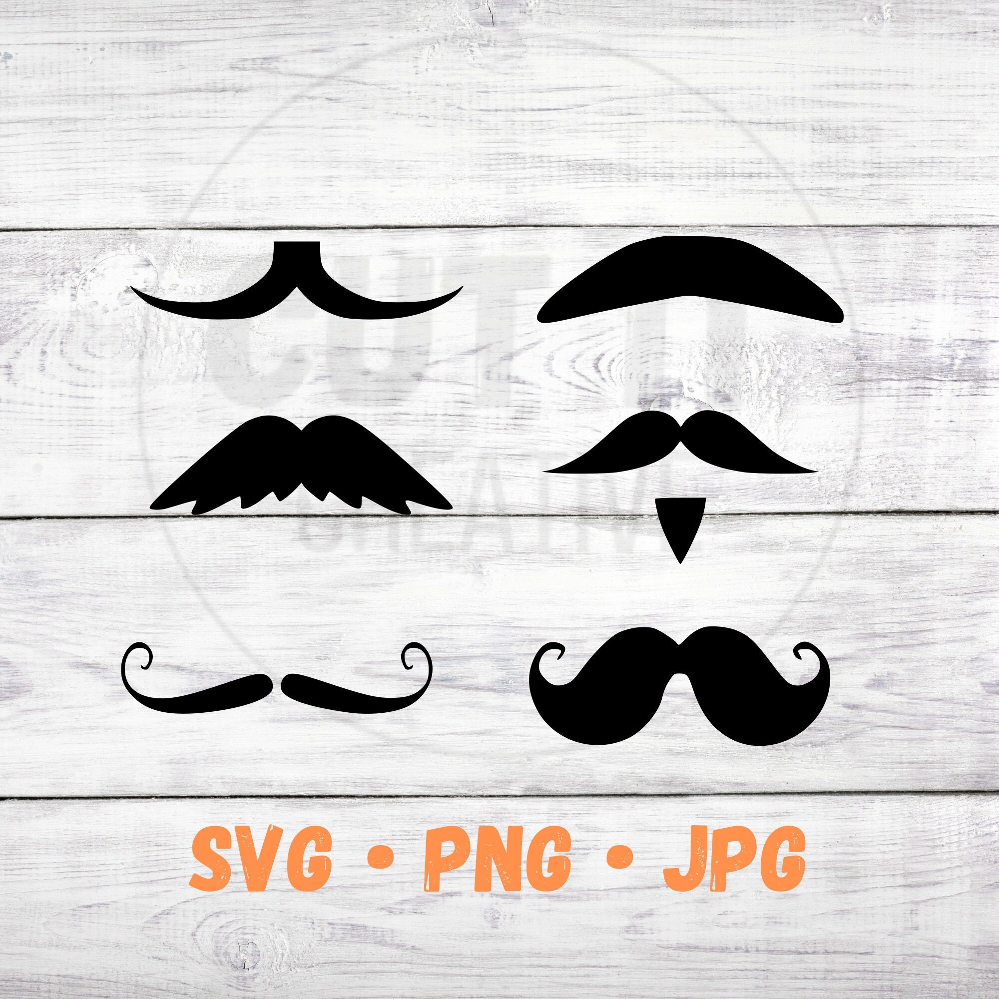 Moustache Bundle SVG Instant Download File - Etsy
