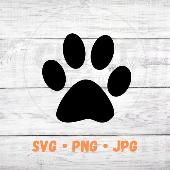 Paw Print SVG Instant Download File - Etsy