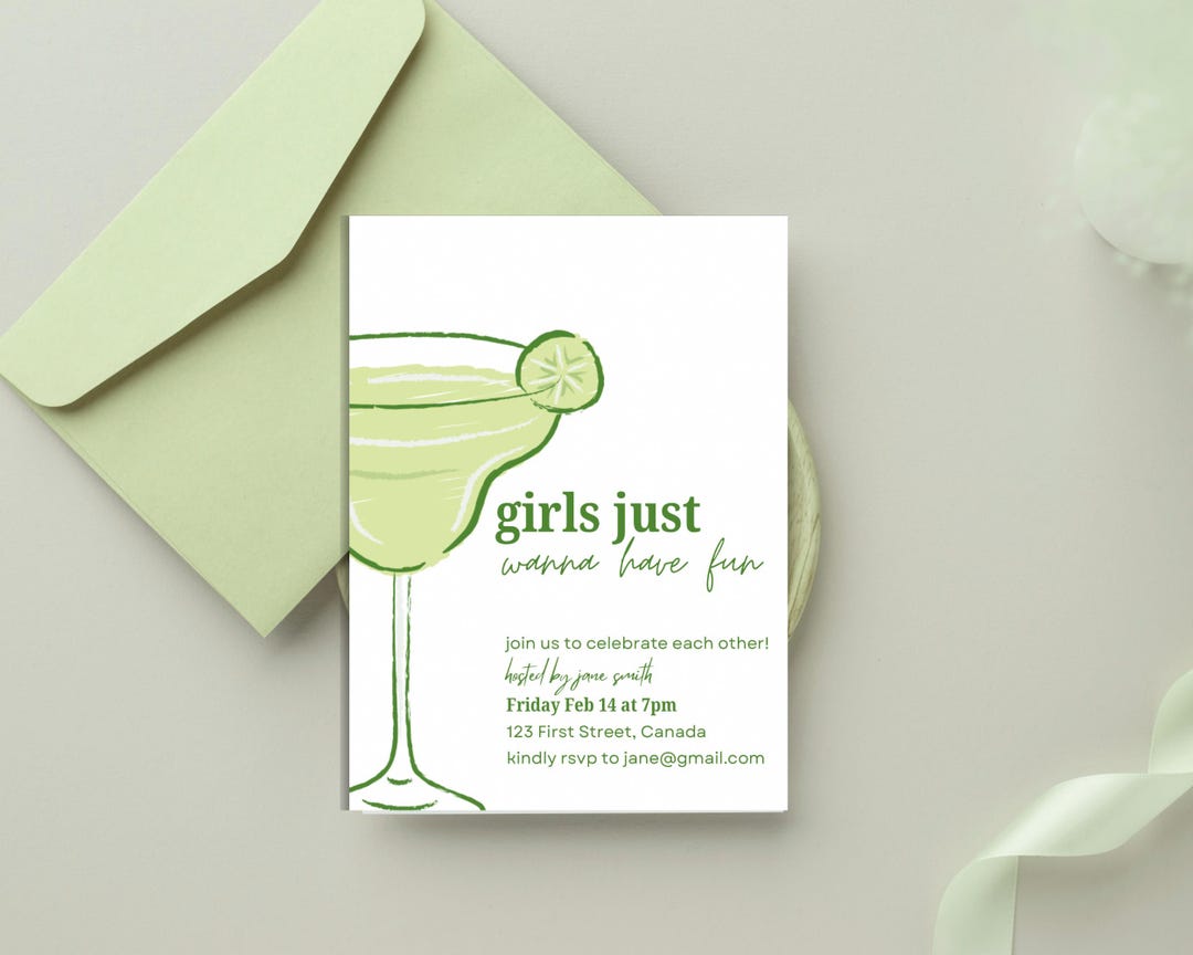 Girls Night Invite, Editable Party Text Invitation Template, Galentine ...