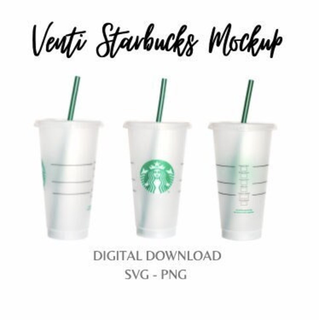 Starbucks Venti Cold Cup 24 Oz Mockup Photo Starbucks Cold Cup Mockup Transparency Background Digital Download PNG and JPG File Etsy