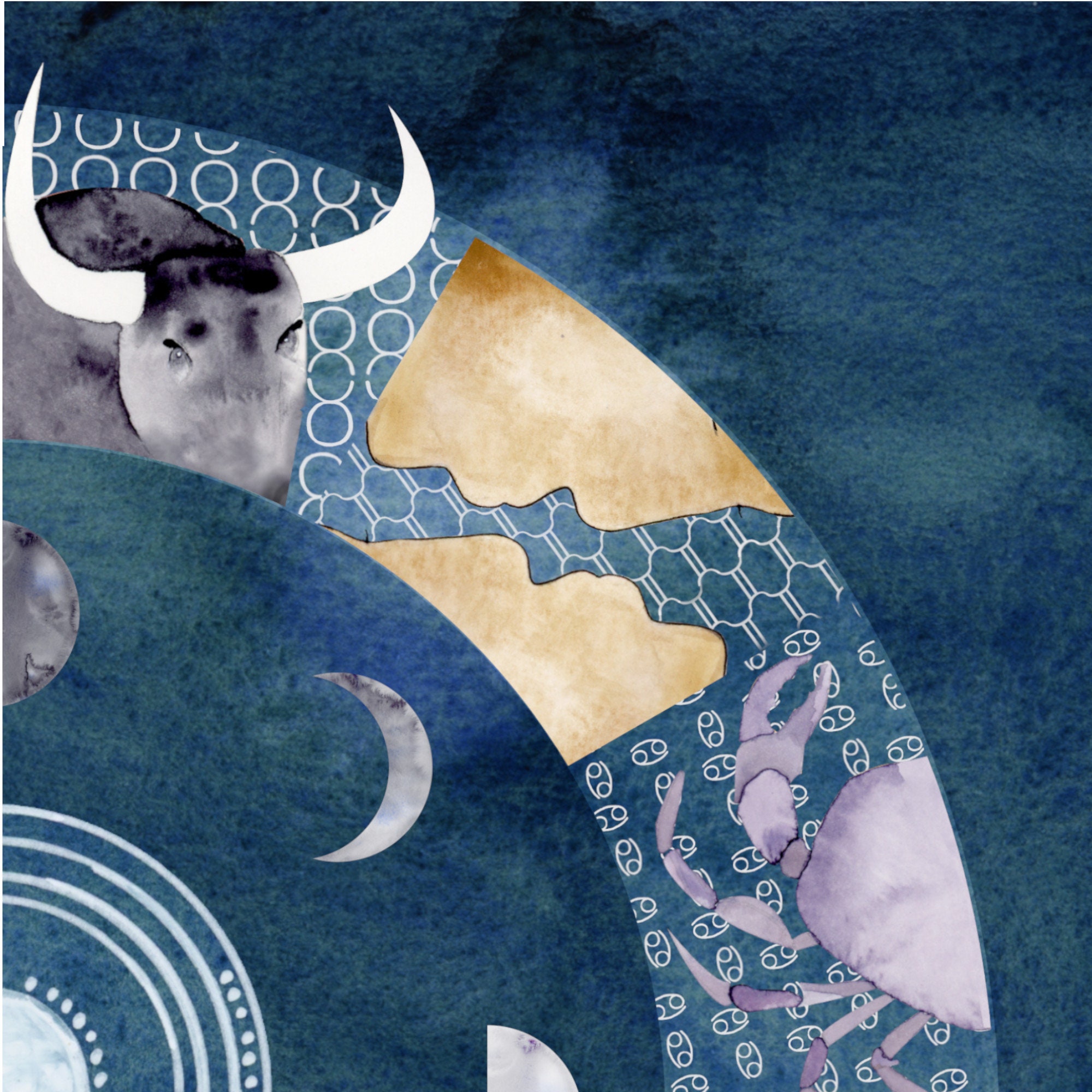 Zodiac Star Signs Card - Etsy