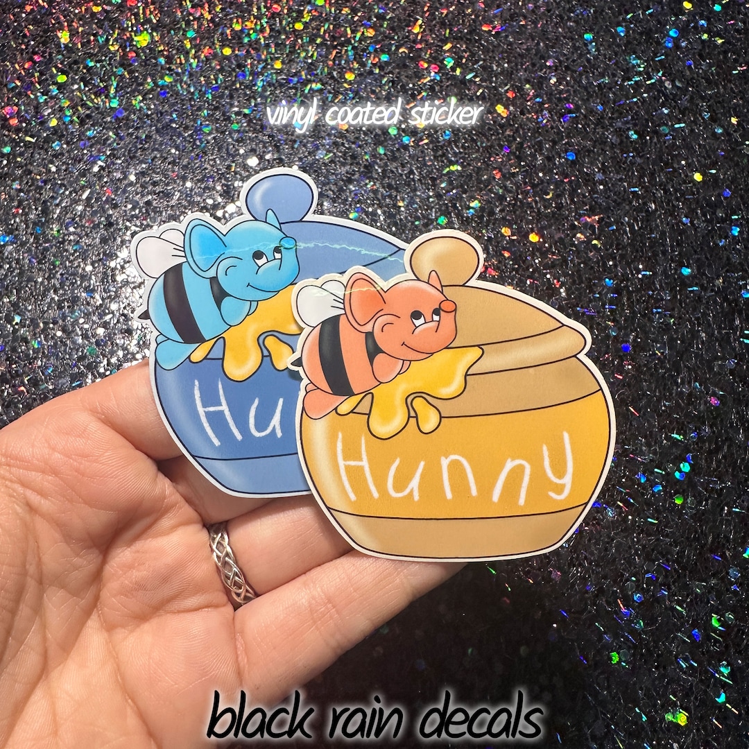 Hunny Pot With Heffalump Bee Winnie the Pooh Disney Vinyl Coated ...